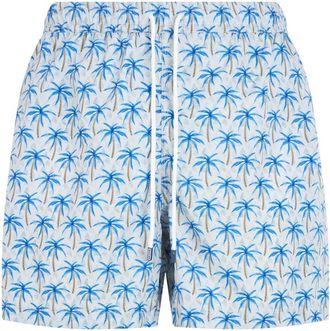 Fedeli Homme, Maillots de bain, Multicolore, Taille: 2XL Palm-Print Swim Shorts