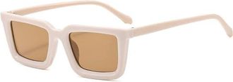 Generic Lunettes De Soleil Carr&eacute;es &Agrave; Petite Monture For Hommes, Conduite En Plein Air, Sport For Femmes(Beige)