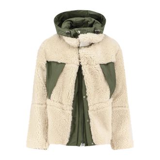 sacai Stylische Jacken mit Kapuze und Taschen - - Jackets - Herren - Beige - L