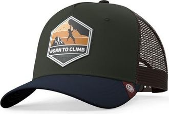 The Indian Face Born to Climb Baseball Cap, Vert, Taille Unique Unisex