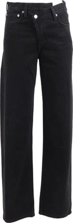A Gold E Femme, Jeans, Noir, Taille: W27 Jeans chiusura a incrocio