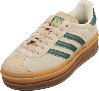 adidas Originals Gazelle Bold Sneaker f&uuml;r Damen, Cremewei&szlig;/Collegiate Green/Magic Beige, 5