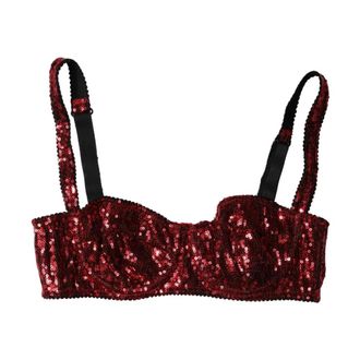 Dolce & Gabbana Dolce Gabbana Bikini-Oberteil mit Blumendruck - - Underwear - Damen - Rot - S