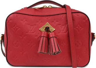 Louis Vuitton 2018 Santogne monogram-pattern tassel-detail cross body bag - Rot