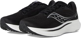 Saucony Baskets Ride 18 pour Homme, Noir/Blanc, 12