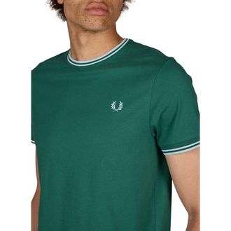 Fred Perry T-shirt uni &agrave; col rond en coton