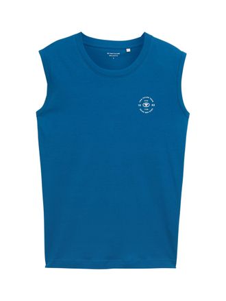 Tom Tailor Herren 1048233 Tanktop, 28857-Blue Petrol, XL