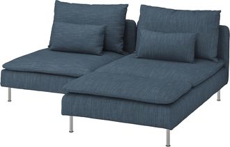 IKEA SÖDERHAMN 2er-Sofa mit Récamiere
