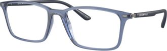 Emporio Armani unisex, Accessoires, Bleu, Taille: 55 MM Rectangle Optical Frame