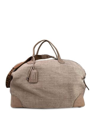 Henry Beguelin Beige Canvas Duffle Bag