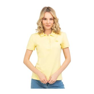 Lacoste Femme, Tops, Jaune, Taille: 34 FR Polo Slim Fit