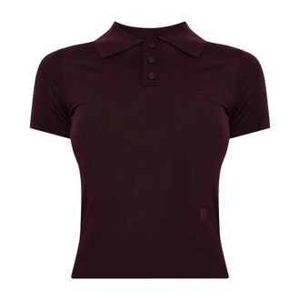 Dsquared2 Femme, Tops, Violet, Taille: 40 FR Polo en Laine