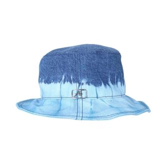 Alberta Ferretti Denim Bucket Hat mit Batik-Effekt - - Accessories - Damen - Blau - ONE SIZE