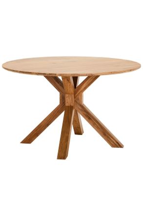 Landscape Esstisch, Akazie, Holz, Akazie, vollmassiv, Holz, rund, eckig, 130x76x130 cm, Esszimmer, Tische, Esstische, Esstische rund