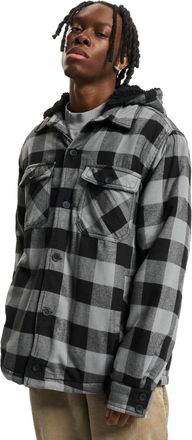 Brandit Lumber Jacket Hooded, Farbe: blk+charco, Größe: 3XL