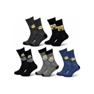 LES MINIONS Minions - Chaussettes Homme Licence Pack (Lot) 5 Paires 3667
