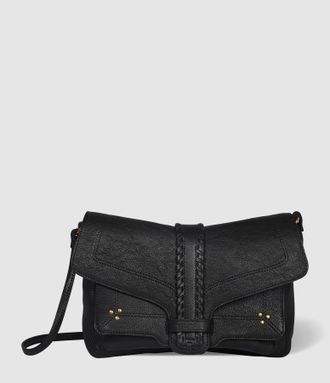 Jerome Dreyfuss Sac Harry S Noir Grain&eacute;