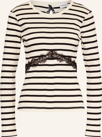 Claudie Pierlot Claudie Pierlot Longsleeve Mit Spitze Und Cut-Out weiss