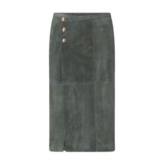 Liu Jo Femme, Jupes, Vert, Taille: 40 FR Midi Skirts