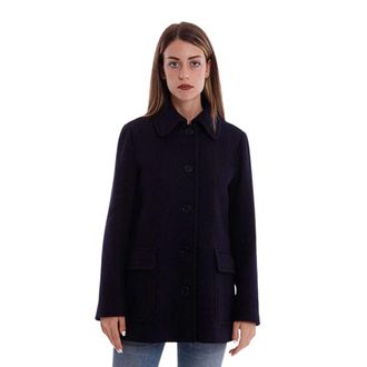Aspesi Kurzer Wollmantel - - Jackets - Damen - Schwarzk - M
