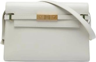 Saint Laurent Sac bandouli&egrave;re Manhattan Pre-owned - Femme - Pre-owned - Blanc - Taille: ONE Size
