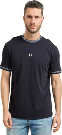 A|X Armani Exchange Homme, Tops, Bleu, Taille: XL T-shirt coupe classique