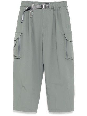 SPOONYARD pantalon ceintur&eacute; &agrave; poches cargo - Vert
