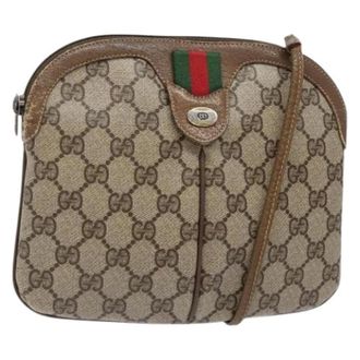 Gucci Sac bandouli&egrave;re en cuir Pre-owned - Femme - Pre-owned - Beige - Taille: ONE Size