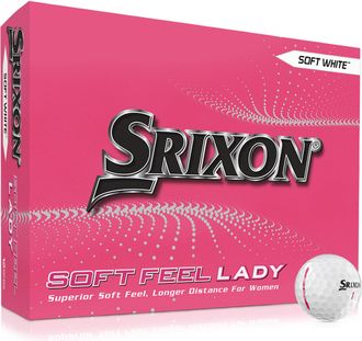 Srixon Unisex-Adult Soft Feel LADY8 geringer Kompression-Dutzend Golfbälle für Damen-Golfgeschenke und Golfzubehör, Weiß, Uniq Size