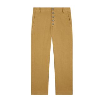 Dondup Nima Cropped Loose Chino - - Trousers - Damen - Beige - W30