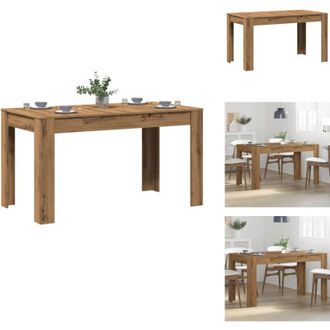 vidaXL Vidaxl - Table &agrave; manger ch&ecirc;ne artisanal 140x74,5x76 cm bois ding&eacute;nierie - Table &agrave; Manger - Tables &agrave; Manger - Table - Table De Cuisine
