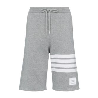Thom Browne Graue Shorts mit 4-Bar-Streifen - - Shorts - Herren - Grau - M