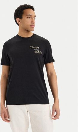 Calvin Klein Jeans T-Shirt SS 30s EU LV04RG804G Schwarz Regular Fit