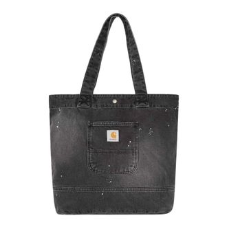 Carhartt Work in Progress Denim Tote - - Bags - Damen - Schwarzk - ONE SIZE