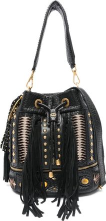 La Carrie sac seau Jungle à détails de clous - Noir