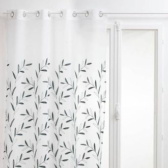 Atmosphera Atmosphera - Voilage Izzy - Motifs brodés - Vert 140x240 cm