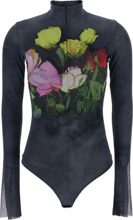 Msgm Msgm, Femme, Tops, Multicolore, Taille: 40 FR Haut à col montant avec imprimé floral