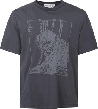 Our Legacy Homme, Tops, Gris, Taille: XL Box T-Shirt
