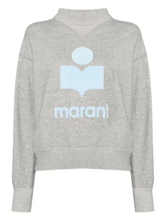 Isabel Marant sweat à bande logo - Gris