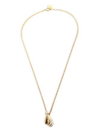 Dior 1980-1990 Crystal pendant necklace - Gold
