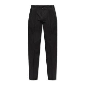 Dolce & Gabbana Baumwollhose mit Falte - - Trousers - Herren - Schwarzk - 2XL