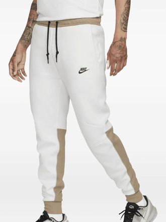 Nike pantalon de jogging Sportswear Tech Fleece Summit White/Khaki/Black - Blanc
