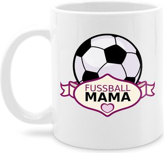 Shirtracer Tasse Tassen 325ml - Fu&szlig;ball Mama - 325 ml - Wei&szlig; - muttertagstasse mum soccer mom teetasse moms cup m&uuml;tter fussballmama kaffeetasse geschenke f&uuml;r mut