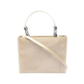 Dior Pre-owned Maris Pearl Handtasche aus Lackleder - - Pre-owned - Damen - Beige - ONE SIZE
