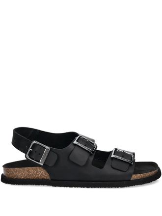 Scholl sandales Gaston en cuir - Noir