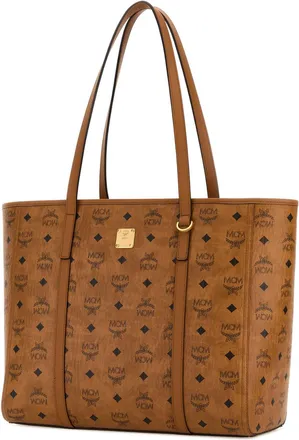 MCM Toni Shopper Tote Bag - Brown