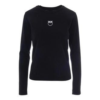 Pinko Limousine Draped T-Shirt - - Tops - Damen - Schwarzk - XL
