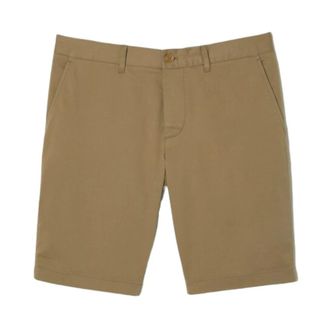 Lacoste Bermuda Stretch en Coton - Homme - Shorts - Beige - Taille: S