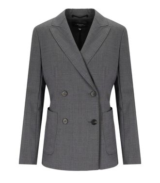 Weekend by Max Mara BLAZER &Agrave; DOUBLE BOUTONNAGE GRIS MAX MARA WEEKEND