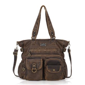 Angel Kiss Gro&szlig;e Geldb&ouml;rsen f&uuml;r Damen, weiches PU-Leder, Hobo-Tasche f&uuml;r Damen, Schultertaschen, 13 x 4.8 x 12